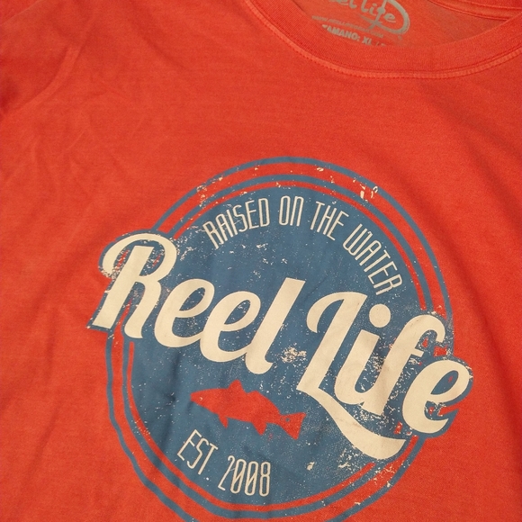 reel life | Shirts | Orange Shirt | Poshmark